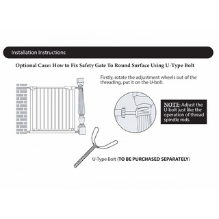 Autumnz Safety Gate Reinforcement Slot | Safety Gate U-Type Bolt ...
