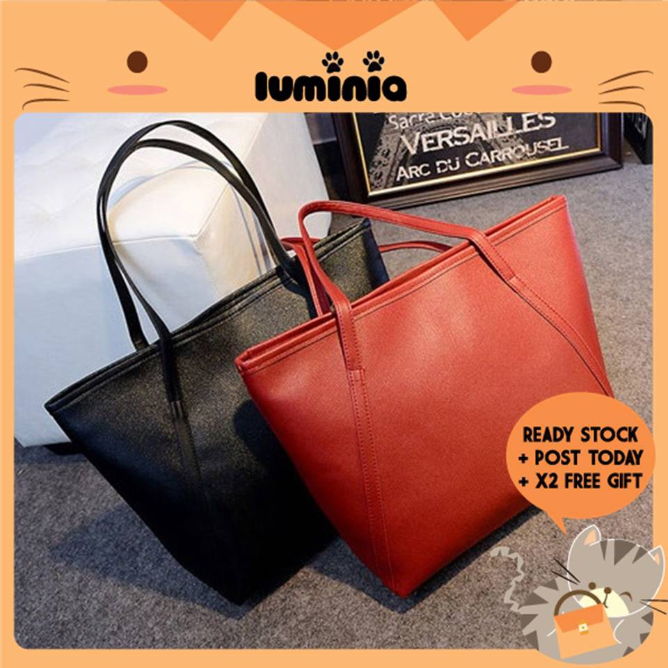 READY STOCK 😺 LUMINIA😺 Casual Women Shoulder Beg Handbag Tote Bag Bags ...