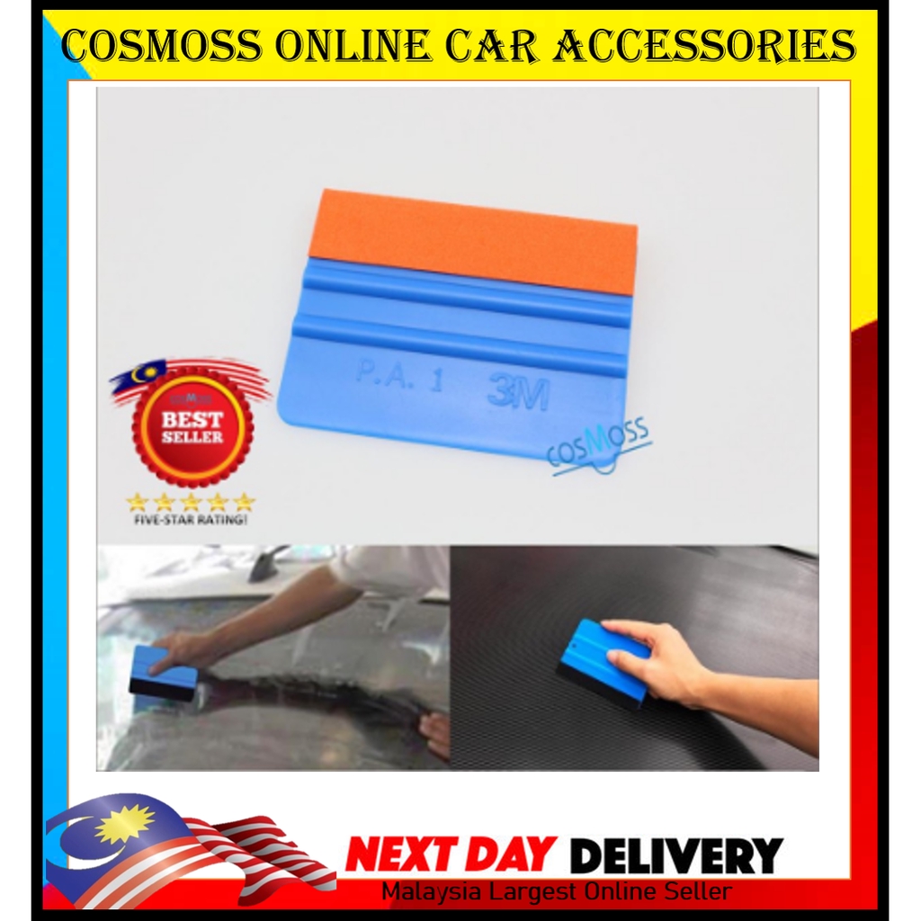 3M Squeegee 3D Carbon Fiber Vinyl Film Wrap Tinted Tool Car Sticker ...