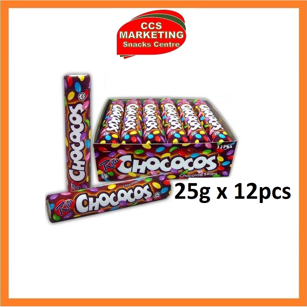 CCS Rico Chococos Chocolate Beans ( 25g x 12pcs ) | Shopee Malaysia
