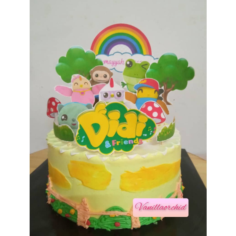 hari jadi topper cake didi and friend happy birthday topper cake hiasan ...