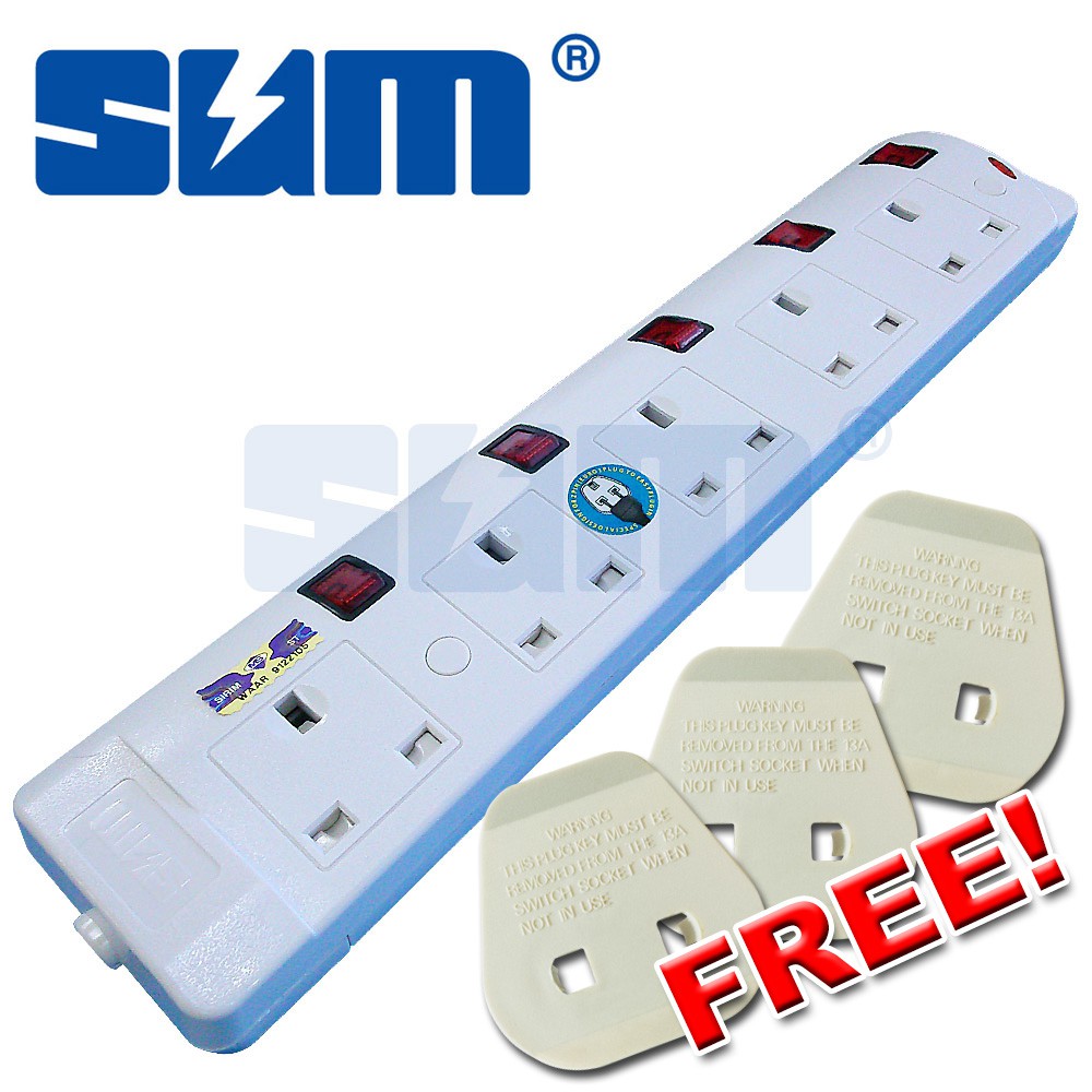 Sum 515N-5M - 5 Gang Extension Socket Outlet (5M) | Shopee Malaysia