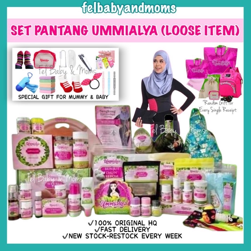 SET PANTANG UMMIALYA / SET BERPANTANG BERSALIN UMMIALYA SABUN PANTANG ...