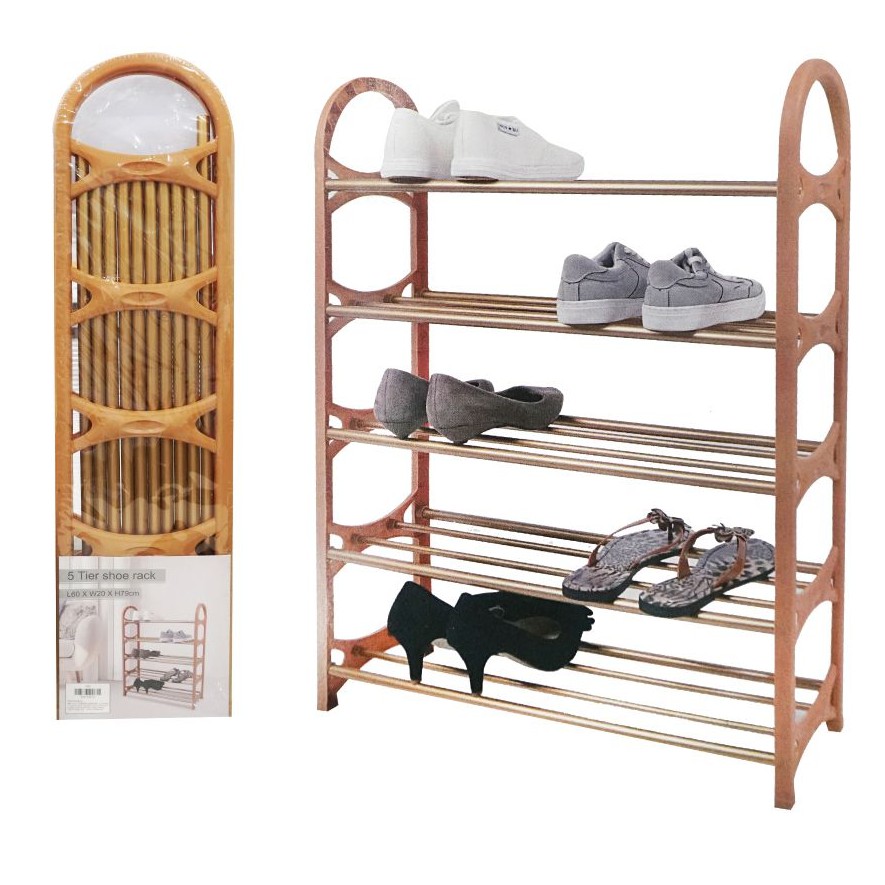 Rak Kasut 5 Tingkat (60cm X 79cm) | Shopee Malaysia