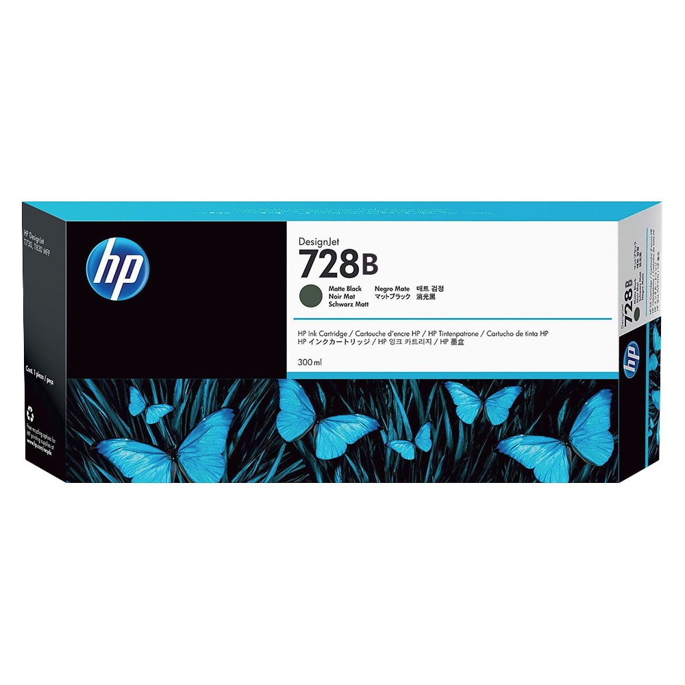HP 728B 300-ml Matte Black DesignJet Ink Cartridge (3WX30A) | Shopee Malaysia