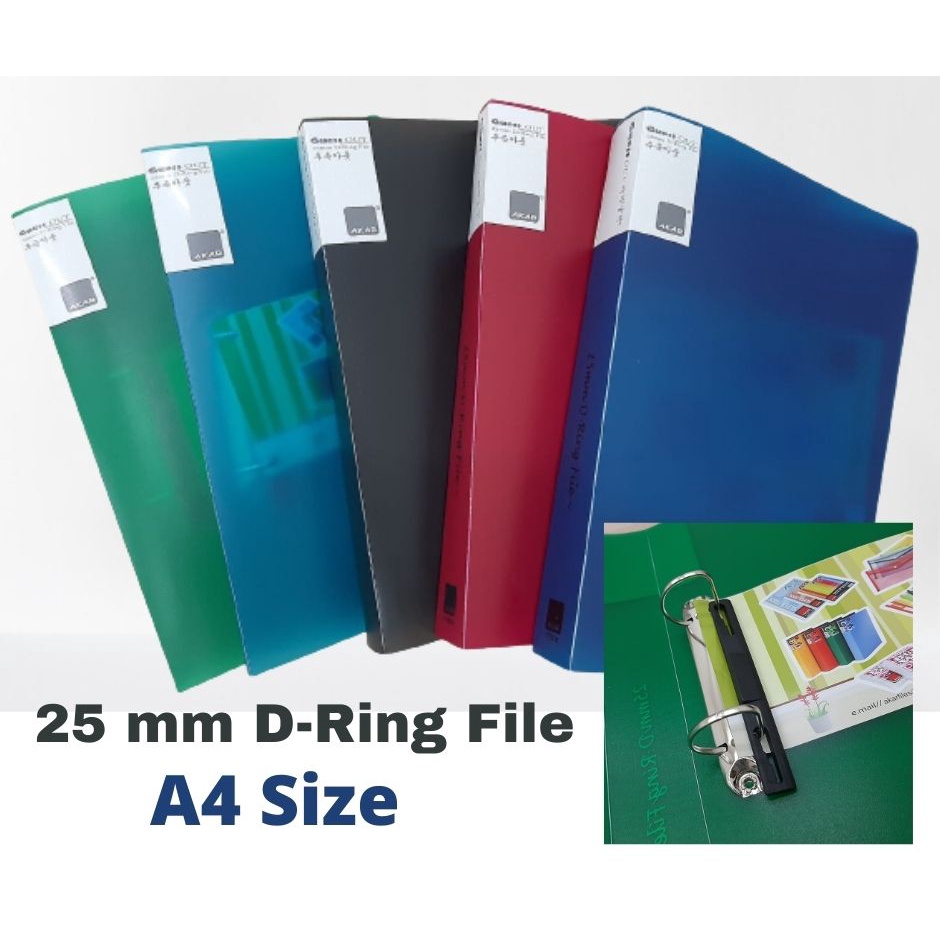 Akar 25mm D-Ring File A4 Size | Shopee Malaysia