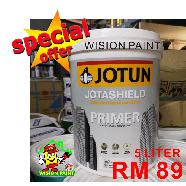 5L JOTUN JOTASHIELD PRIMER - Acrylic-based primer - wall sealer primer ...