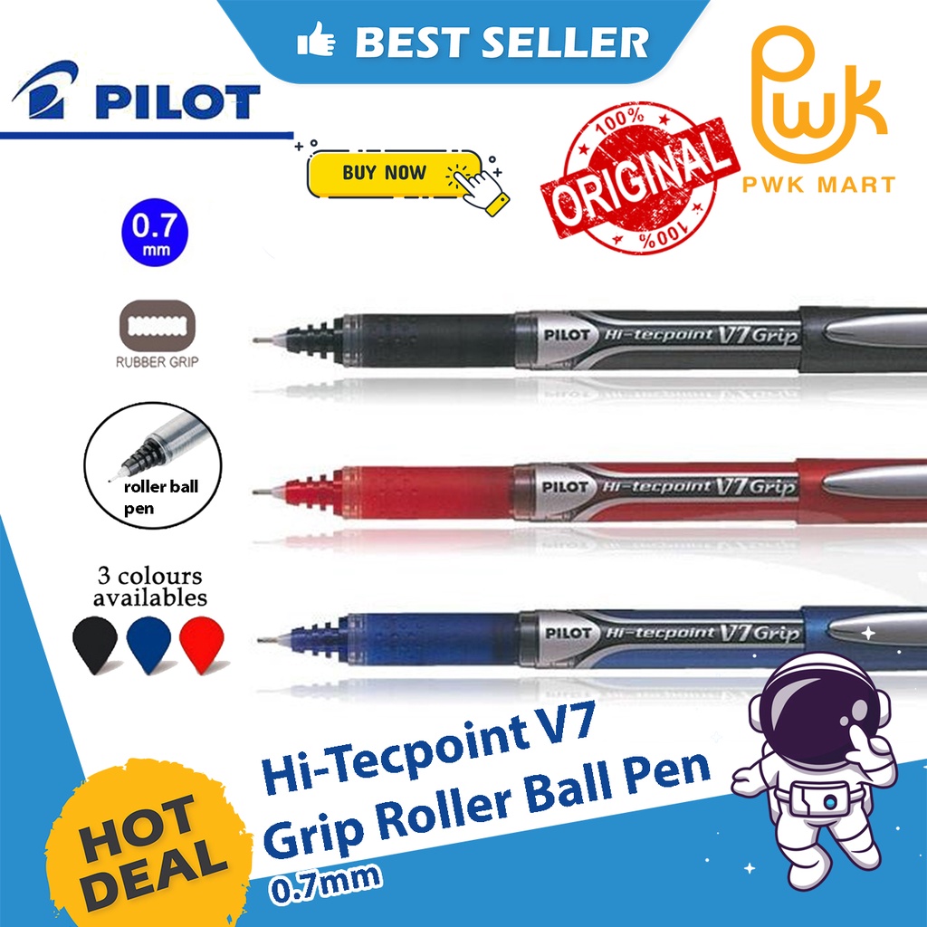 Pilot Hi-Tecpoint V7 Grip Roller Ball Pen | Shopee Malaysia