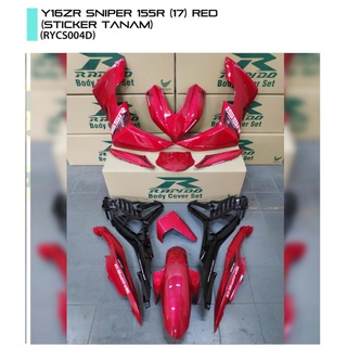 YAMAHA Y16 Y16ZR SNIPER 155R (17) RED COVER SET (STICKER TANAM) RAPIDO ...