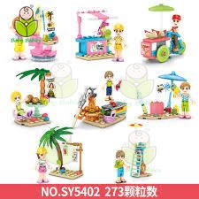 Lego Beach Building Blocks Minifigures Toys for Kids (8 in 1) | Shopee ...