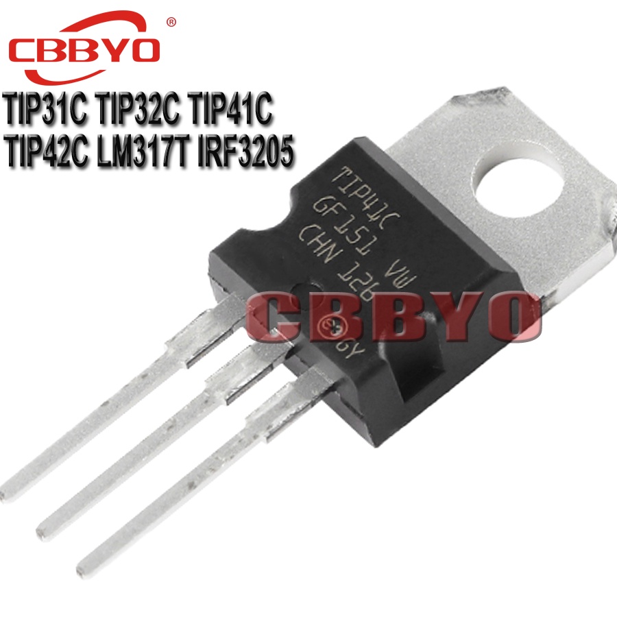 10pcs Tip31c Tip32c Tip41c Tip42c Lm317t Irf3205 To 220 Tip31 Tip32 Tip41 Tip42 Lm317 Irf3205pbf