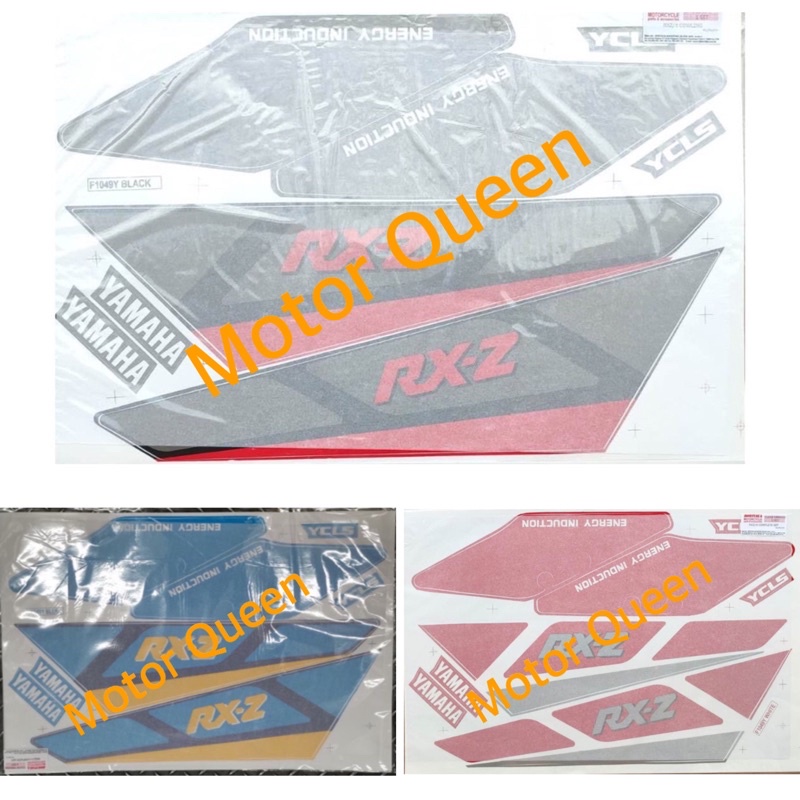 Yamaha RXZ Model 4 Sticker Body Stripe Moritaka RX-Z Strike Motor RXZ/4 ...