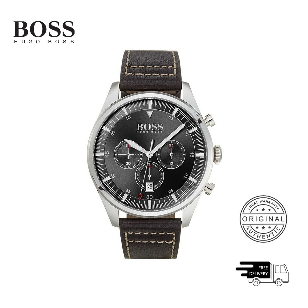 Boss Pioneer Black Men's Watch 1513708 | Shopee Malaysia