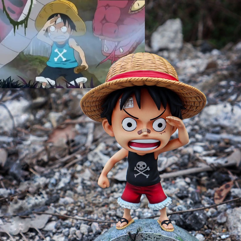 Luffy Childhood Recall Ver. One Piece Monkey D Luffy PVC Figure Cute ...