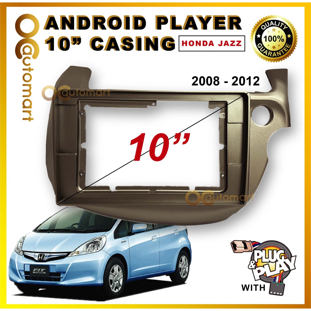 HONDA JAZZ ANDROID PLAYER CASING 2008 - 2012 10 Inch | Shopee Malaysia