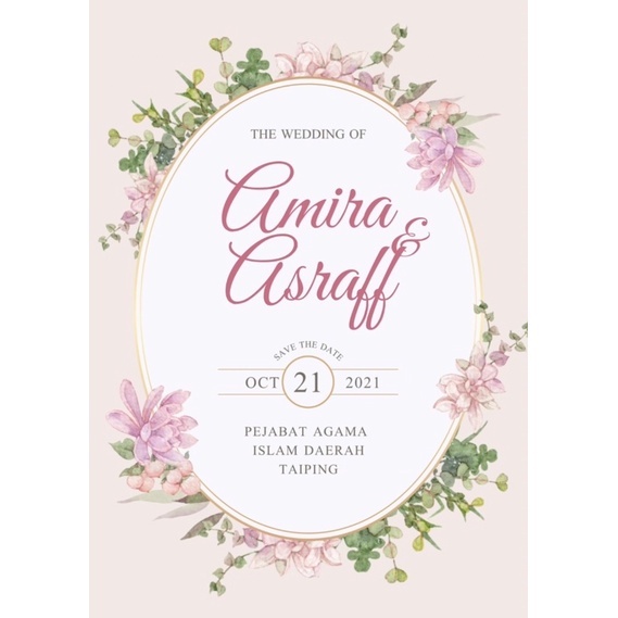 Kad kahwin/pertunangan digital (free pdf version) | Shopee Malaysia