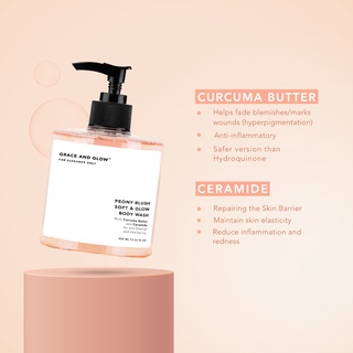 Grace and Glow Peony Blush Soft & Glow Solution Body Wash Perfume ...
