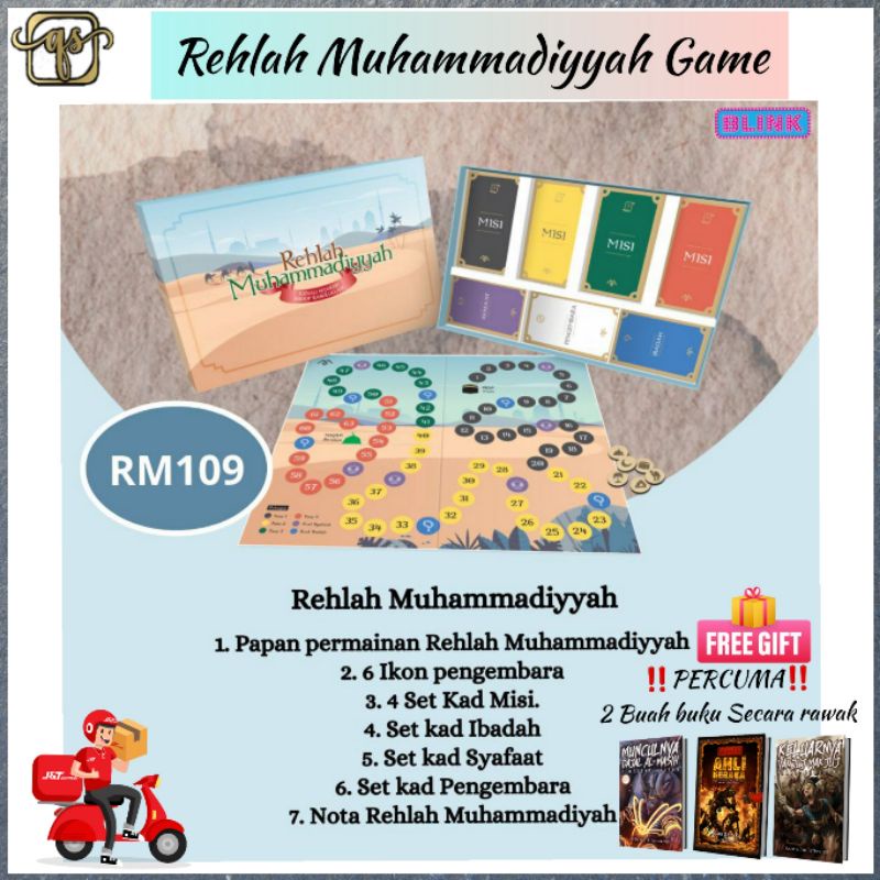 REHLAH MUHAMMADIYYAH BOARD GAME-(Game riwayat hidup Nabi Muhammad saw ...