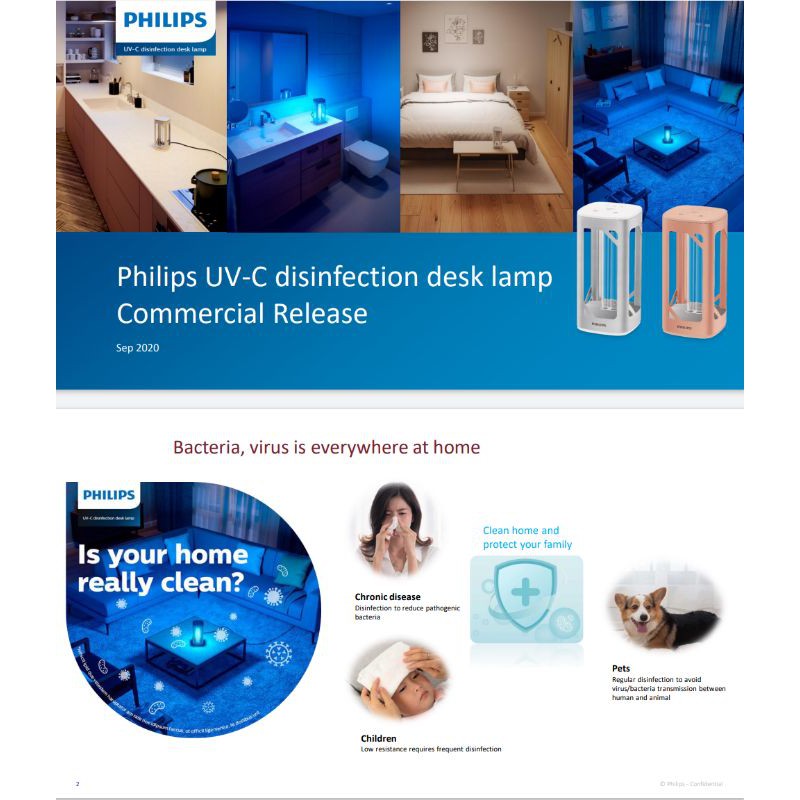 Philips UV-C Disinfection Desk Lamp | Shopee Malaysia