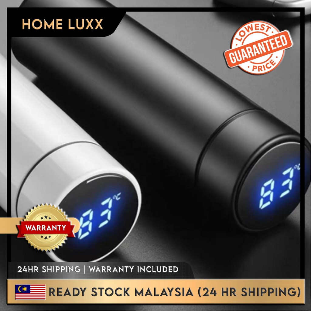 Thermos Smart Led Temperature Digital Display [500ml 1000ml] Vacuum