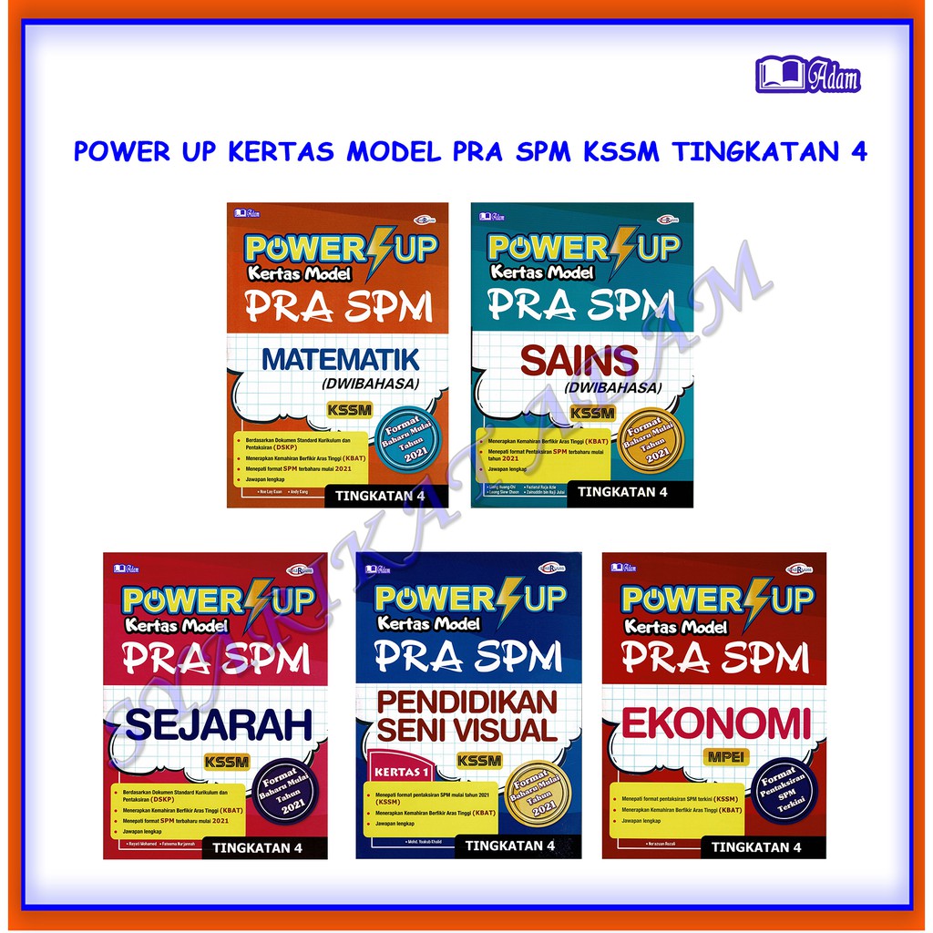 Buku Latihan Power Up Kertas Model Pra Spm Kssm Tingkatan 4 Beecost