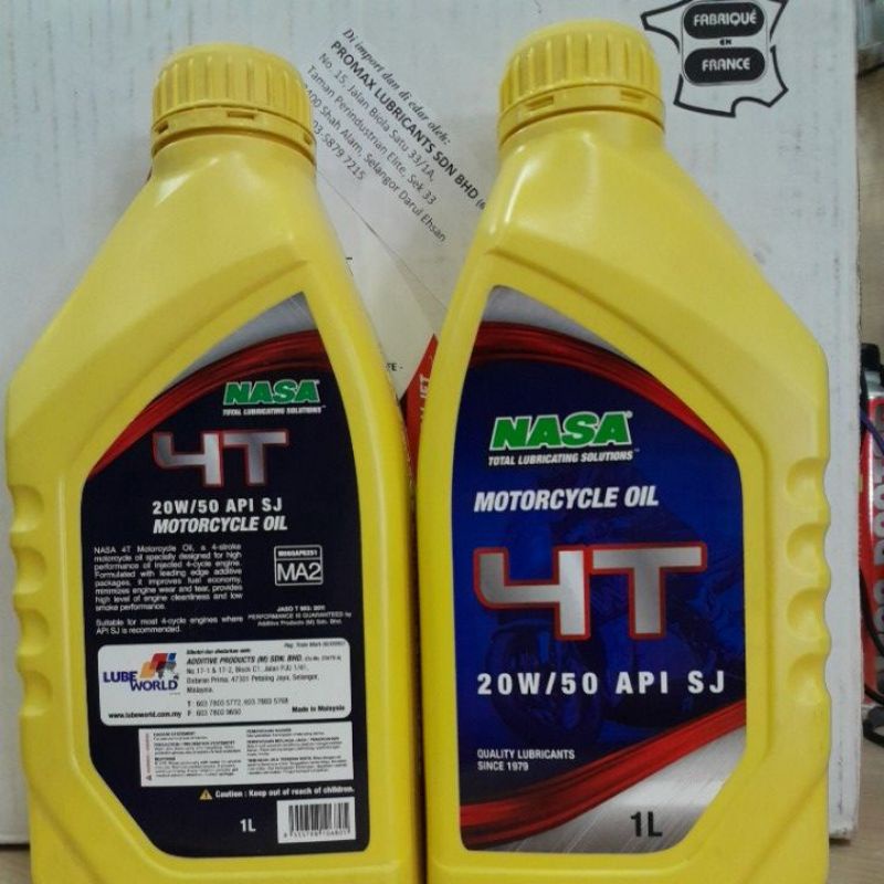 NASA 4T 20w50 MA2 [1L] | Shopee Malaysia
