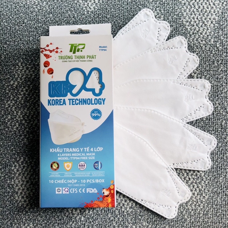 [Box] Kf94 TTP Mask (4 Layers, Box Of 10) | Shopee Malaysia