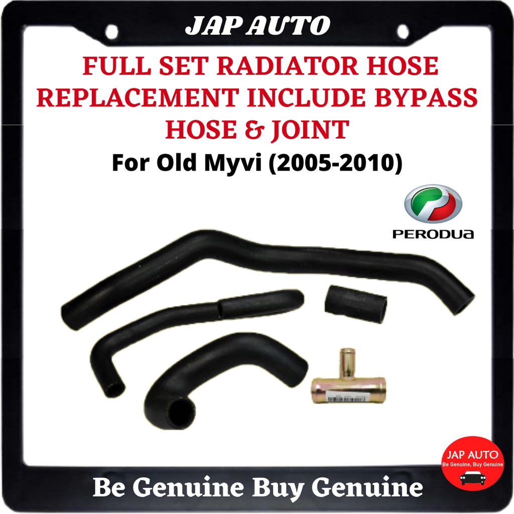 Genuine Perodua- FULL SET RADIATOR HOSE REPLACEMENT INCLUDE BYPASS HOSE ...