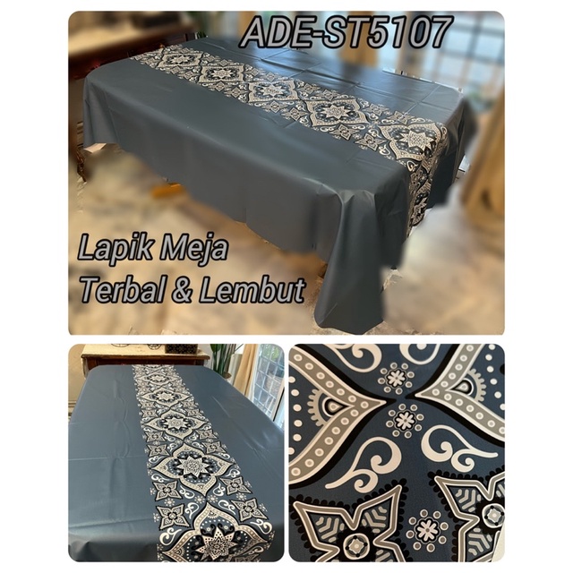 Lapik Meja(ADE-ST5107 Gray)Meja Makan Kerusi 4,6,8/Meja Ruang Tamu ...