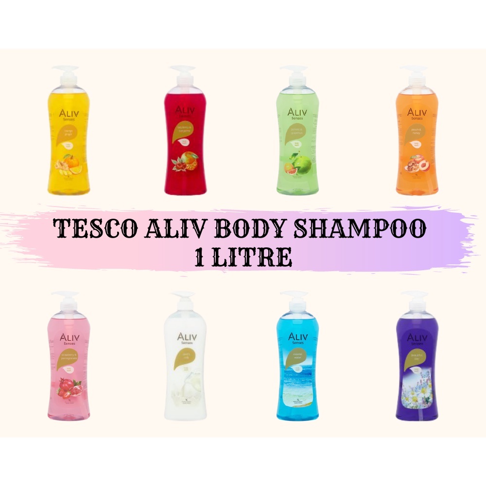 Tesco Aliv Body Wash Body Shampoo 1 Litre | Shopee Malaysia