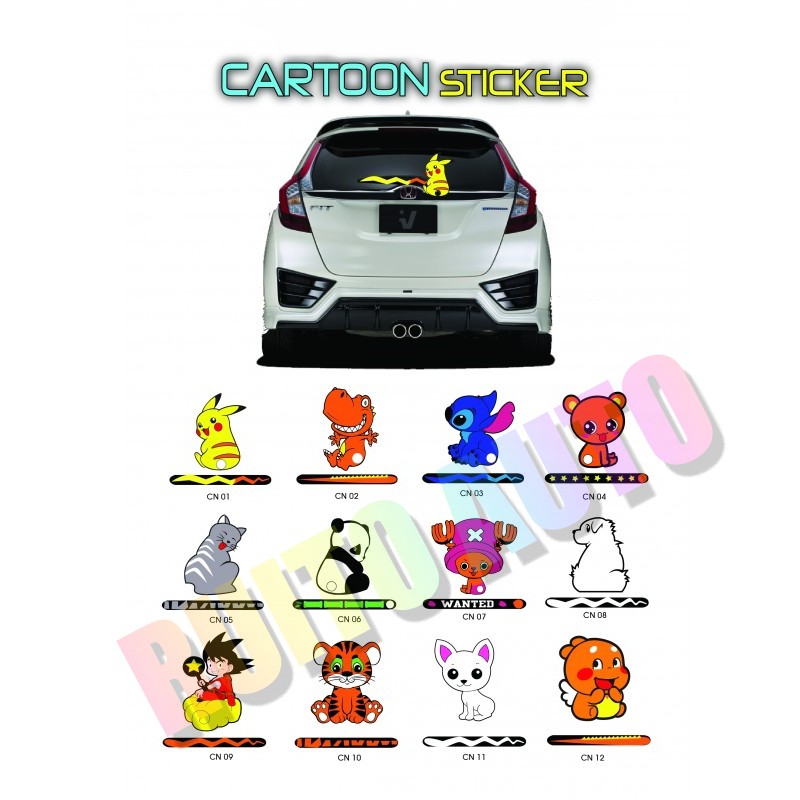 CARTOON REAR WIPER STICKER | Shopee Malaysia