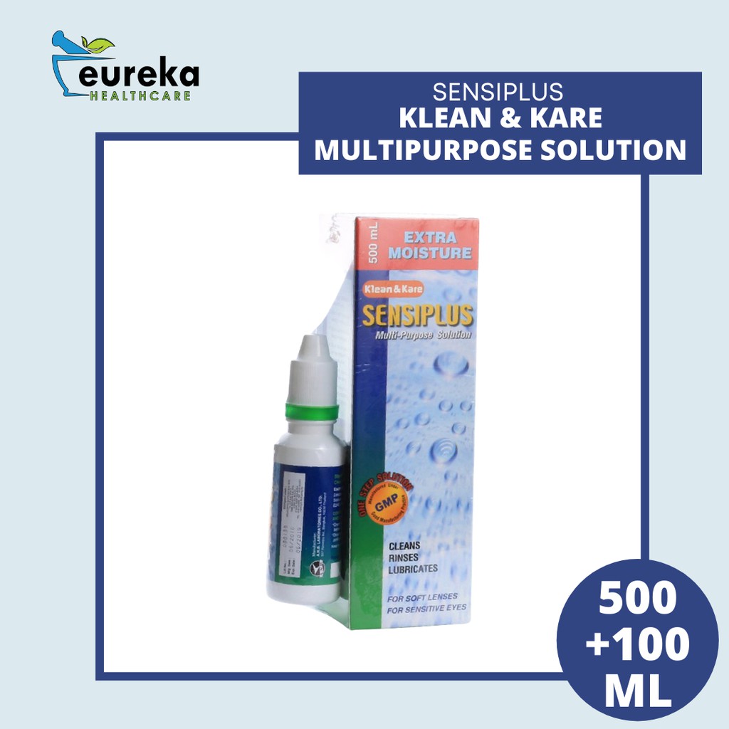 SENSIPLUS KLEAN & KARE MULTI-PURPOSE SOLUTION 500ML + FREE 100ML ...