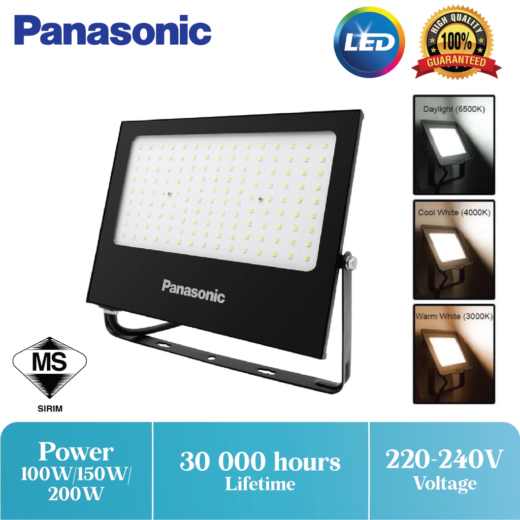 PANASONIC LED FLOOD LIGHT 100W 150W 200W SPOTLIGHT | Shopee Malaysia