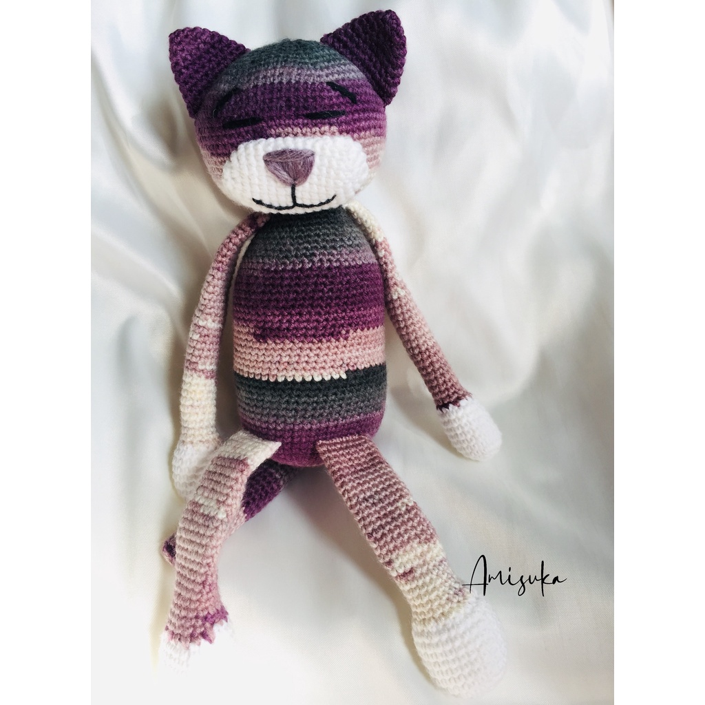 Amisuka Handmade | Crochet Sleeping Cat (Patung Kait Kucing) | Shopee ...