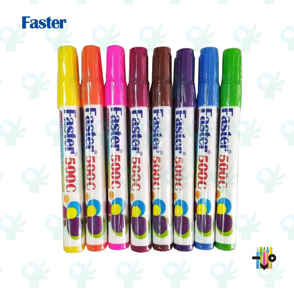 FASTER WHITEBOARD 500C COLOUR MARKER 8 COLOURS (SINGLE PACK) | Shopee ...