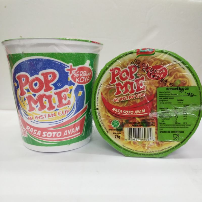 POP MIE Rasa soto Ayam 77g 1 pcs | Shopee Malaysia