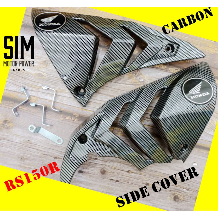 RS150 engine side cover carbon RS150R rs winner150 honda cf EMBLEM 2PCS ...