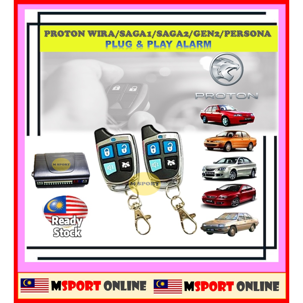 Proton Wira Persona Gen2 Saga1 Saga 2 OEM Car Alarm Security System (13 ...