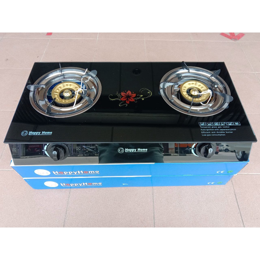 DAPUR GAS KACA 2 TUNGKU (8002) | Shopee Malaysia