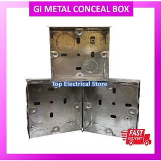 CONCEAL METAL BOX GI 3X3 3X7 STEEL BOX | Shopee Malaysia