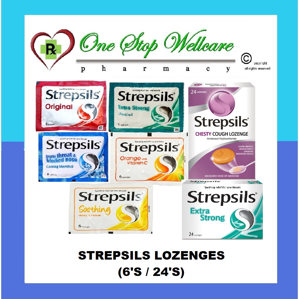 STREPSILS LOZENGE (ORIGINAL/EXTRA STRONG/COOLING MENTHOL/ORANGE ...
