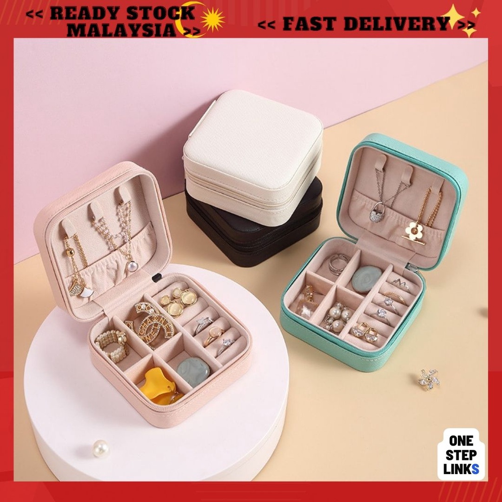 Jewellery Box Portable Organizer Jewel Necklace Earring Ring Small Gift ...