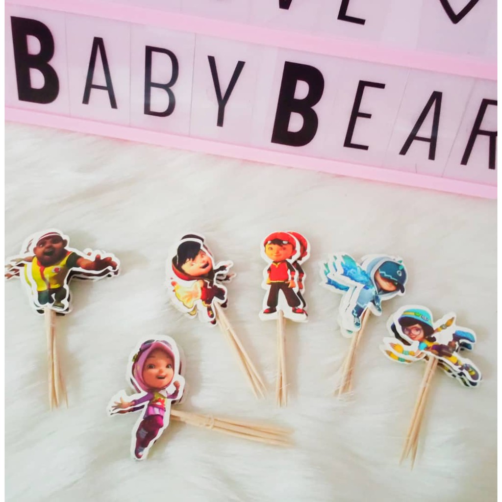 [READY STOCK] 1pack Cake Toppers (BoboiBoy) - Cake Decoration - Party ...
