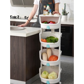 4 Tier Kitchen Roller Storage Trolley Drawer Dapur Laci Roda Cabinet ...