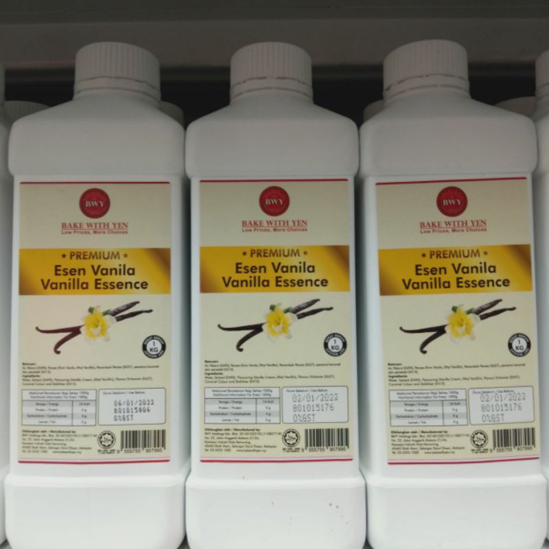 Vanilla Essence Premium 1KG / 500gram & Chocolate Emulco 1KG / Esen ...
