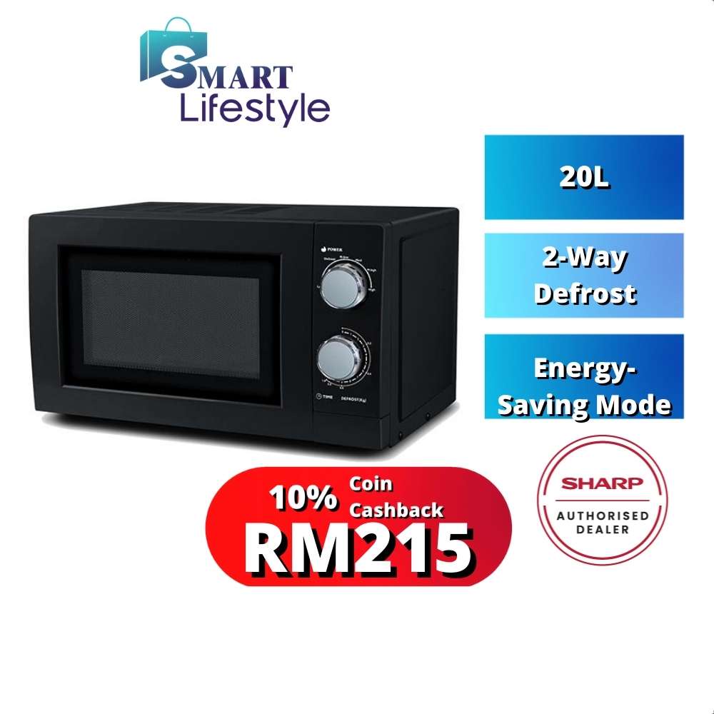 Sharp 20L Steam / Reheat / Defrost / Cook Microwave Oven R219EK R219ES ...
