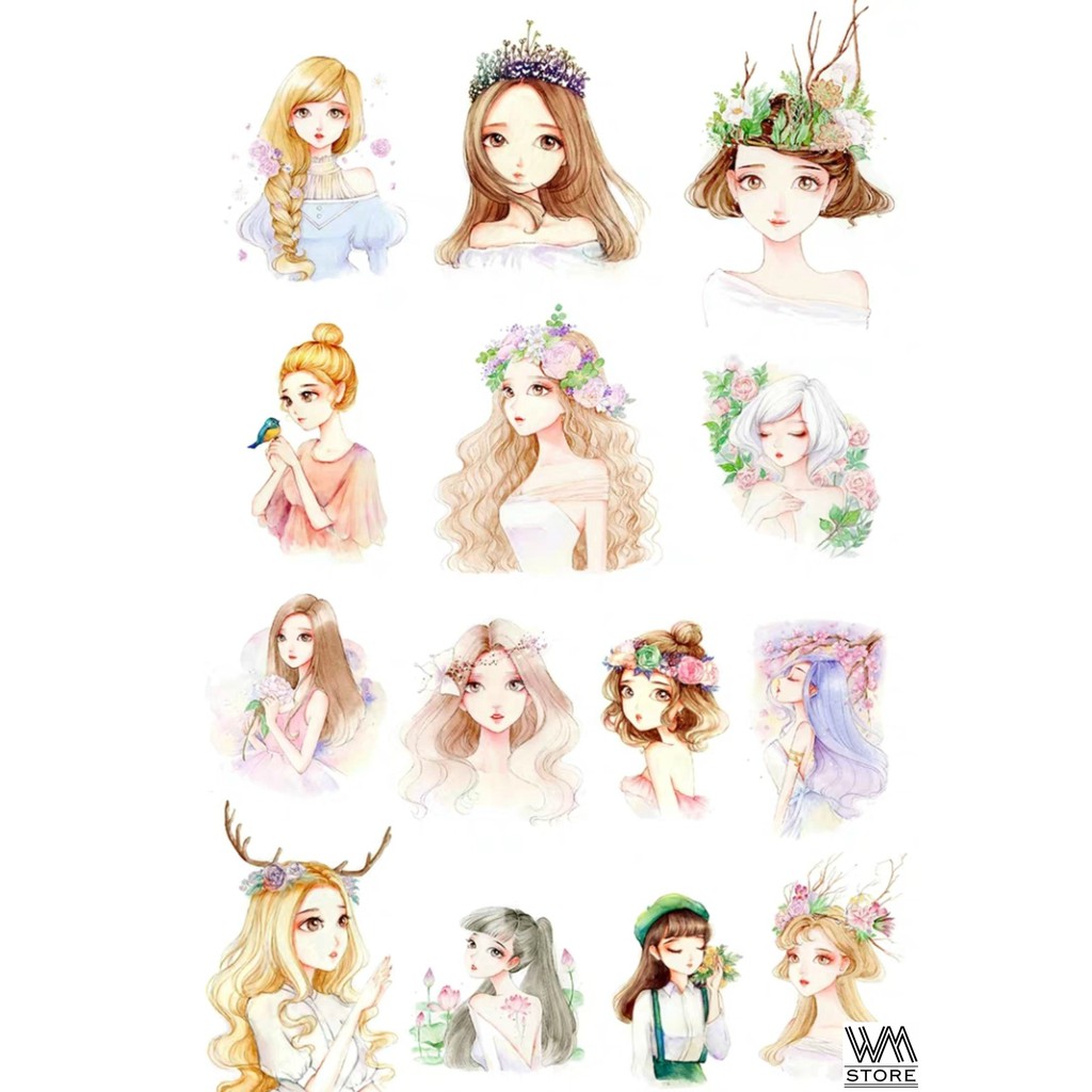 Fantasy Girl Sticker Pack | Shopee Malaysia