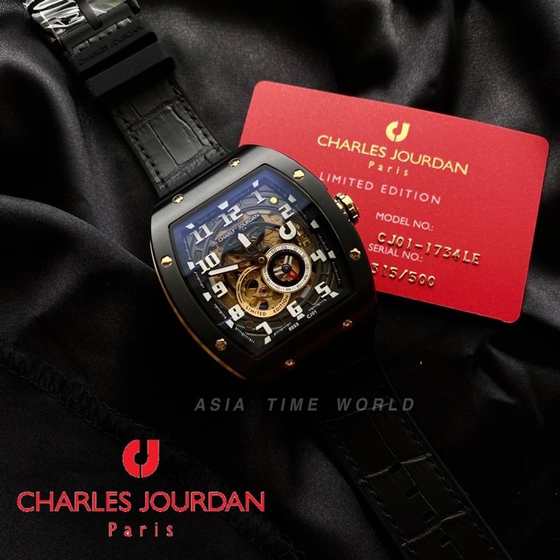 [Limited Edition] Charles Jourdan CJ01-1734LE Automatic Men Watch (Free ...