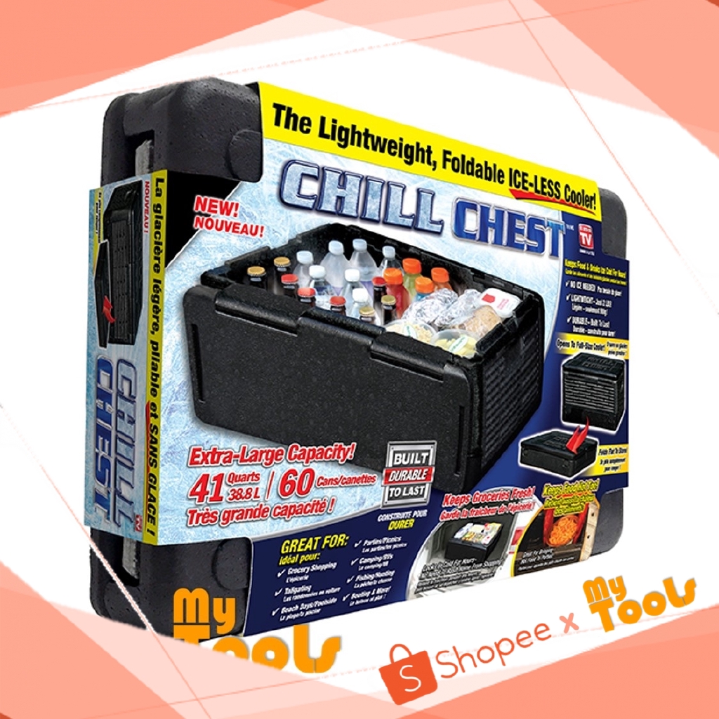 Mytools Chill Chest Cooler Cool Box Foldable Insulated Portable ...