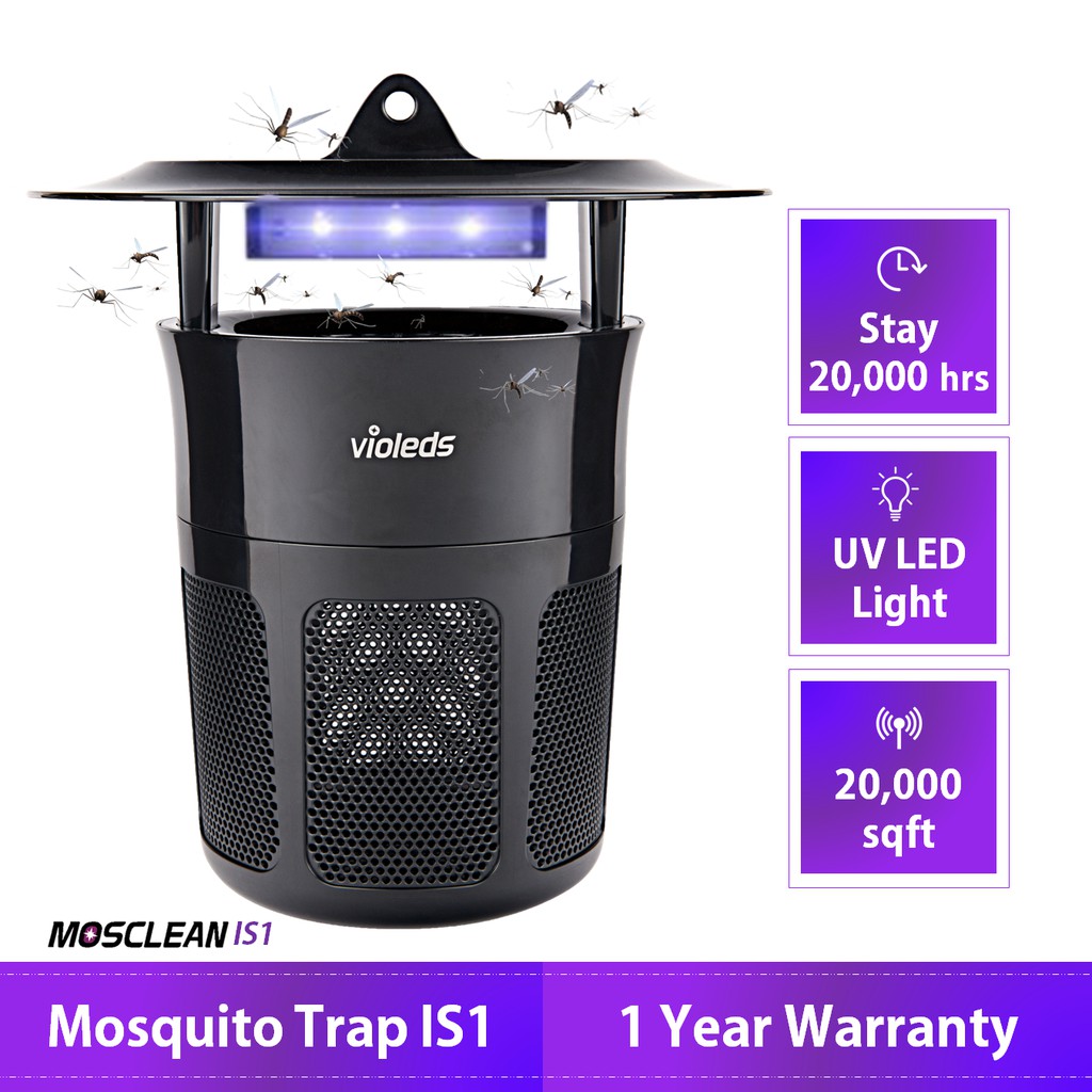 MOSCLEAN UV Mosquito Trap UV LED Mosquito Killer Flies Bug IS1 - No ...